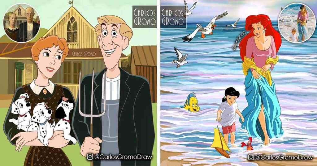 Artist Reimagines 20 Of History’s Most Famous Paintings With Beloved ...